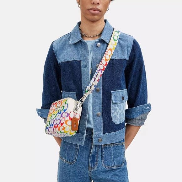 Coach | Accessories | Coach Strap In Rainbow Signature Canvas | Poshmark